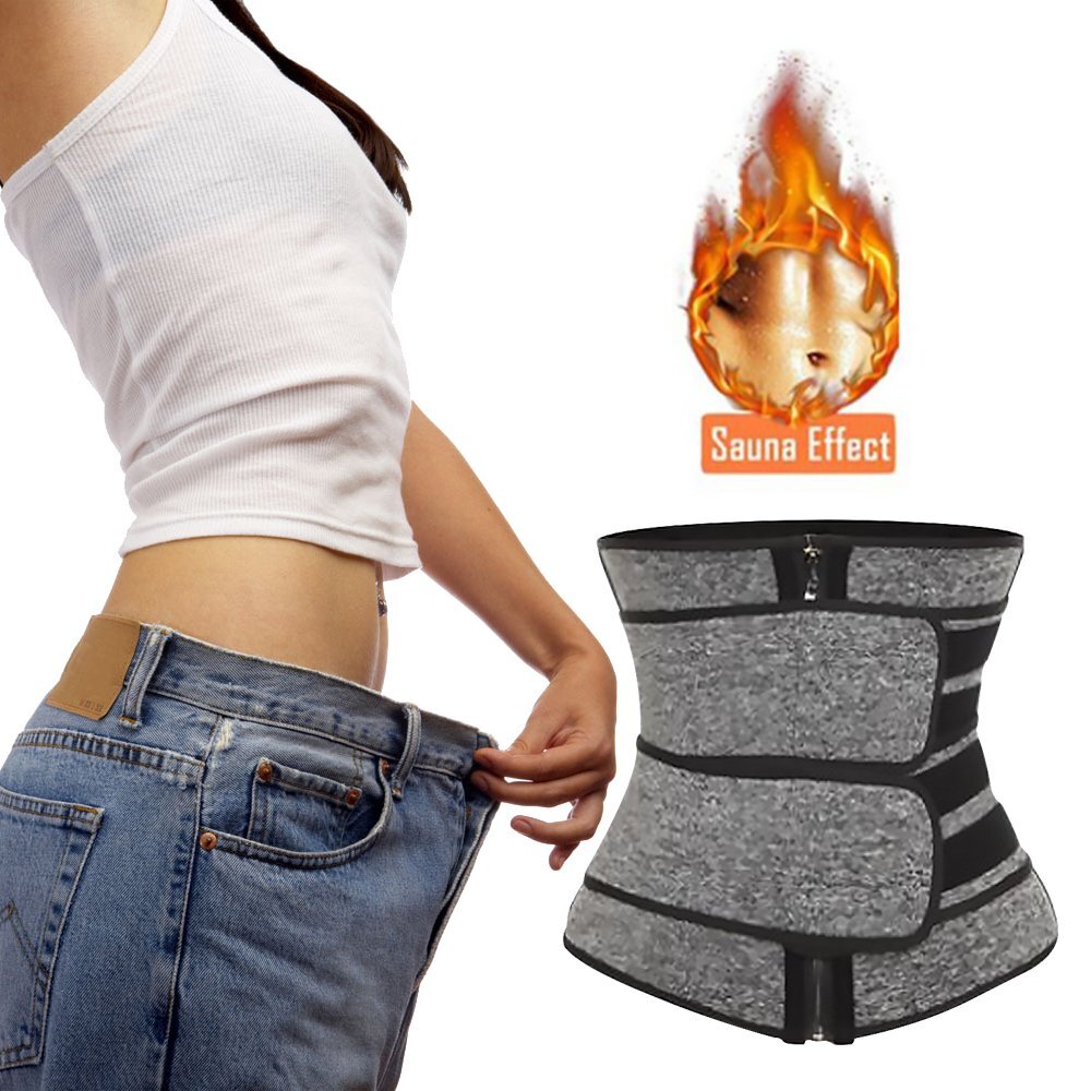 Sauna Sweat Belt Tummy Control Girdle Slimming Body Shaper Gym Waist ...