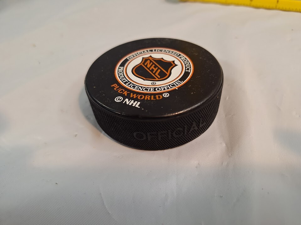 NHL Boston Bruins Vintage Puck World Souvenir Logo Hockey Puck Collect ...