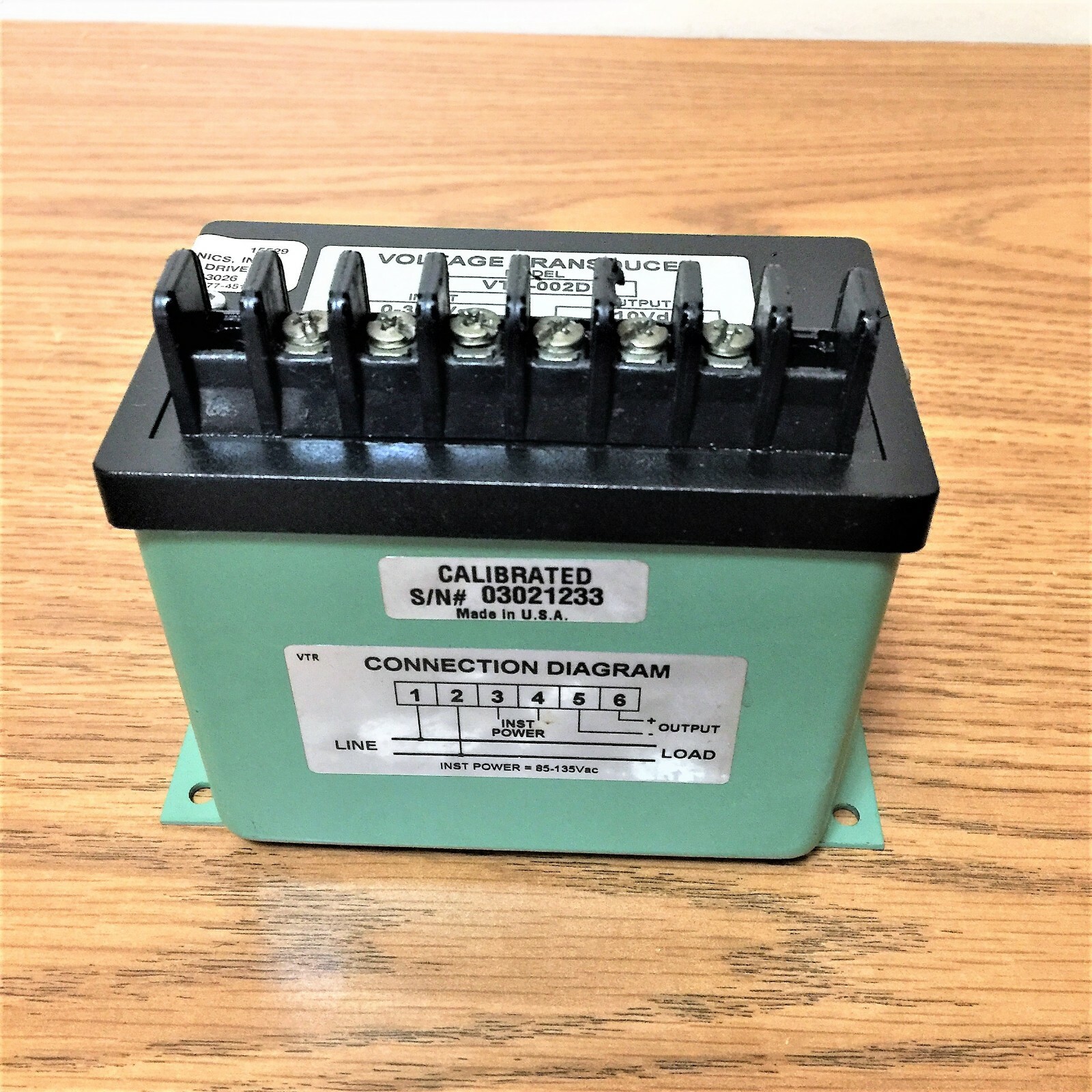 OHIO SEMITRONICS VTR-002D TRANSDUCER | eBay