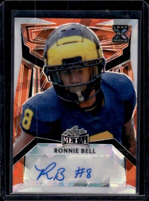 2023 Leaf Metal Draft Football Ronnie Bell AUTO #1/1 signed | eBay