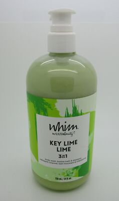 Ulta Whim KEY LIME 3-in-1 Body Wash, Bubble Bath & Shampoo 24 oz Pump ...