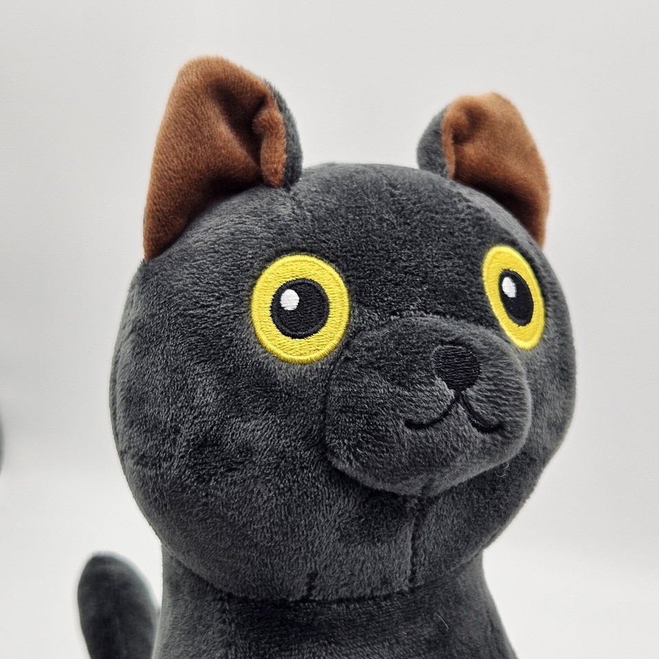 Denis Daily Sir Meows A Lot Black Cat Plush (No Yellow Necktie) 12 ...