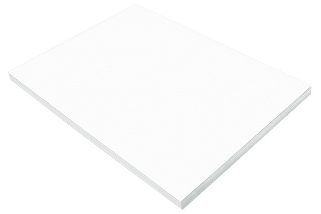 Sunworks Construction Paper 58 Lbs. 12 X 18 Bright White 50 Sheets/pack ...