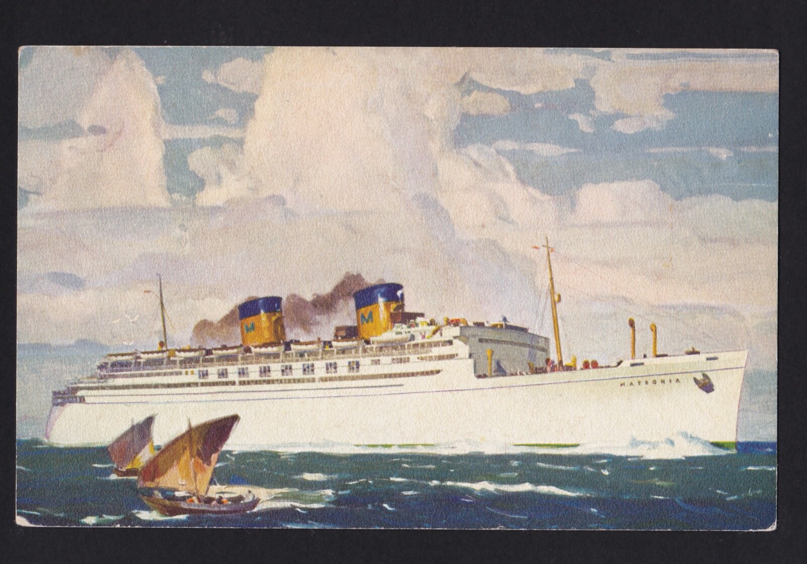 vintage Matson Line ship SS Matsonia Pacific postcard | eBay