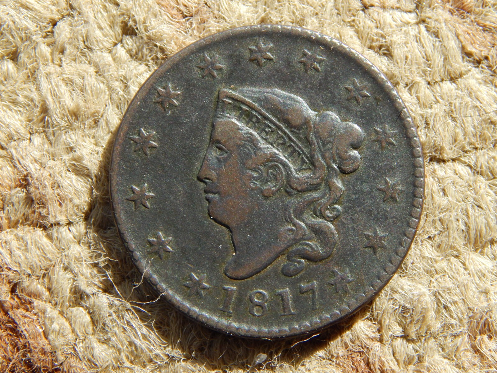 1817 Large Cent High Grade Matron Or Coronet Head Cent US Type Coin | eBay