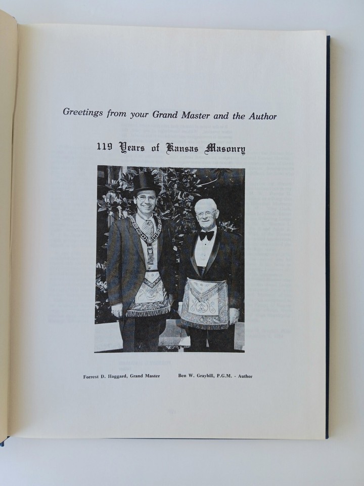 History of Kansas Masonry Book 1974 | eBay