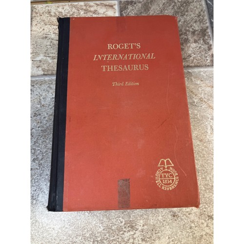 Rogets International Thesaurus Third Edition Hardcover Book 1962 | eBay UK