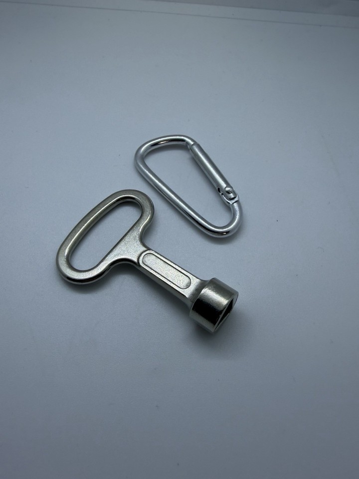 Meter box utility cabinet key with belt clip all metal construction ...