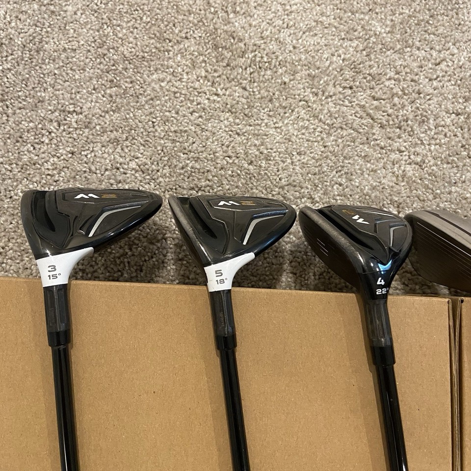 TaylorMade M2 Golf Club Set- 10 Pcs- Left Handed- 7x Irons, 2x Woods ...