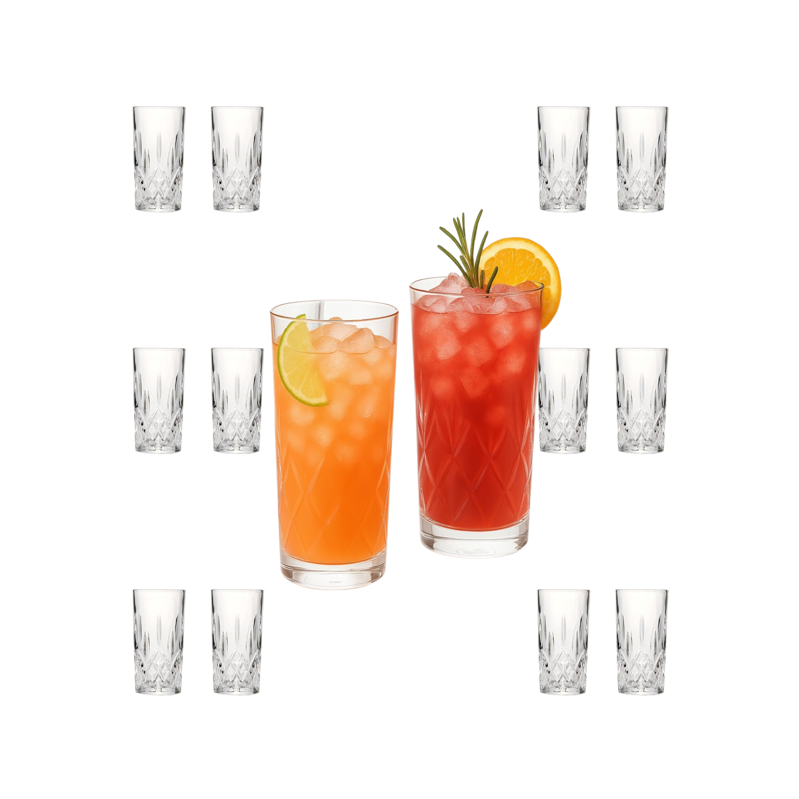 Crystal Clear Tom Collins Glass Set of 4 11.5 Oz | eBay