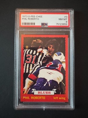 1973 O-Pee-Chee Hockey Card - #3 Phil Roberto, PSA 8 NM/MT | eBay