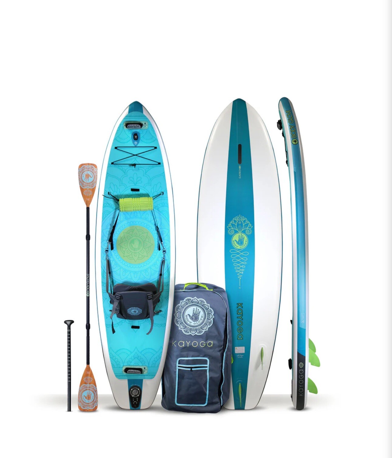 Body Glove Kayoga 10’6” Inflatable Stand Up Paddleboard & Kayak -Hybrid ...