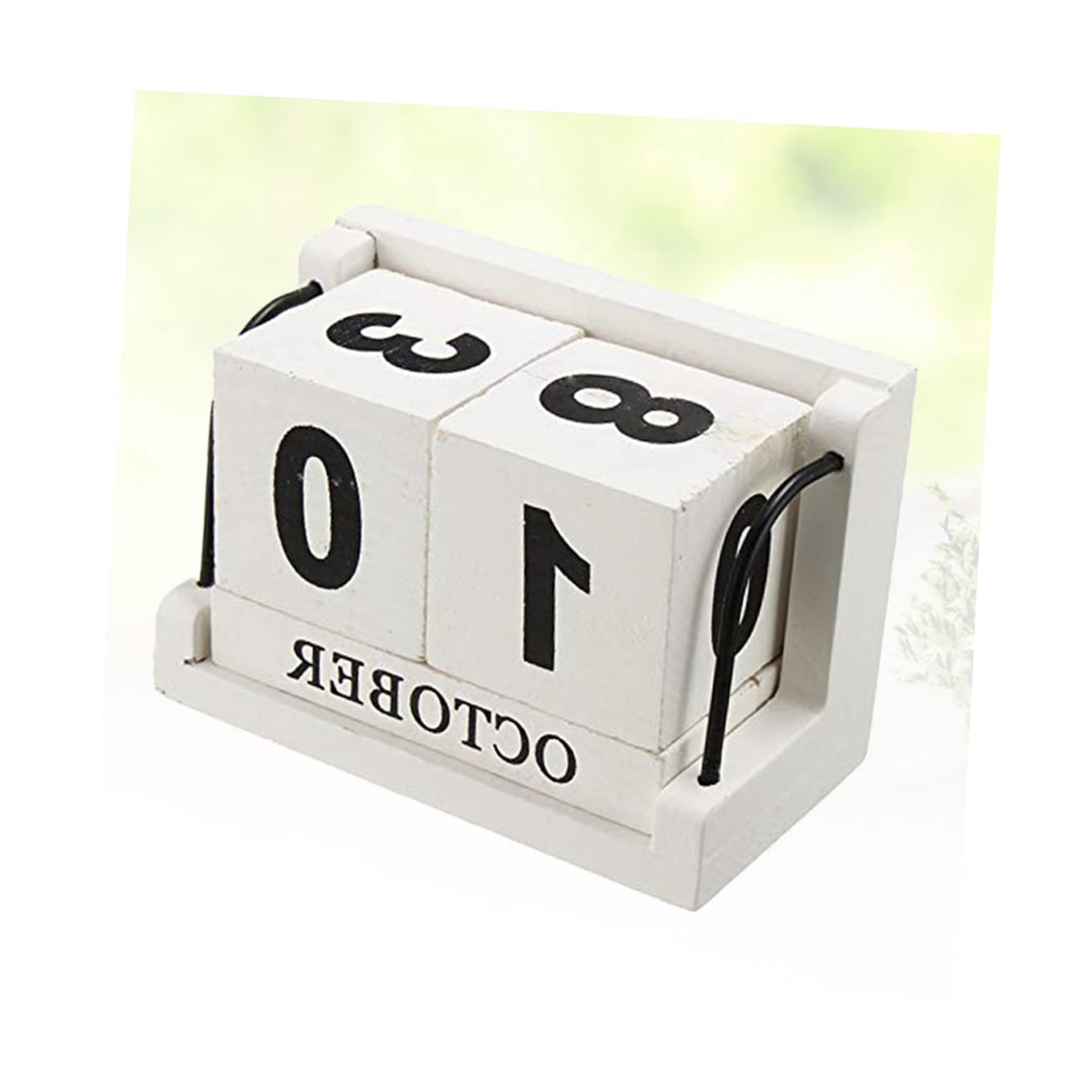 2X(1 PCS Blocks Calendar Desk Calendar Perpetual Calendar Antique ...
