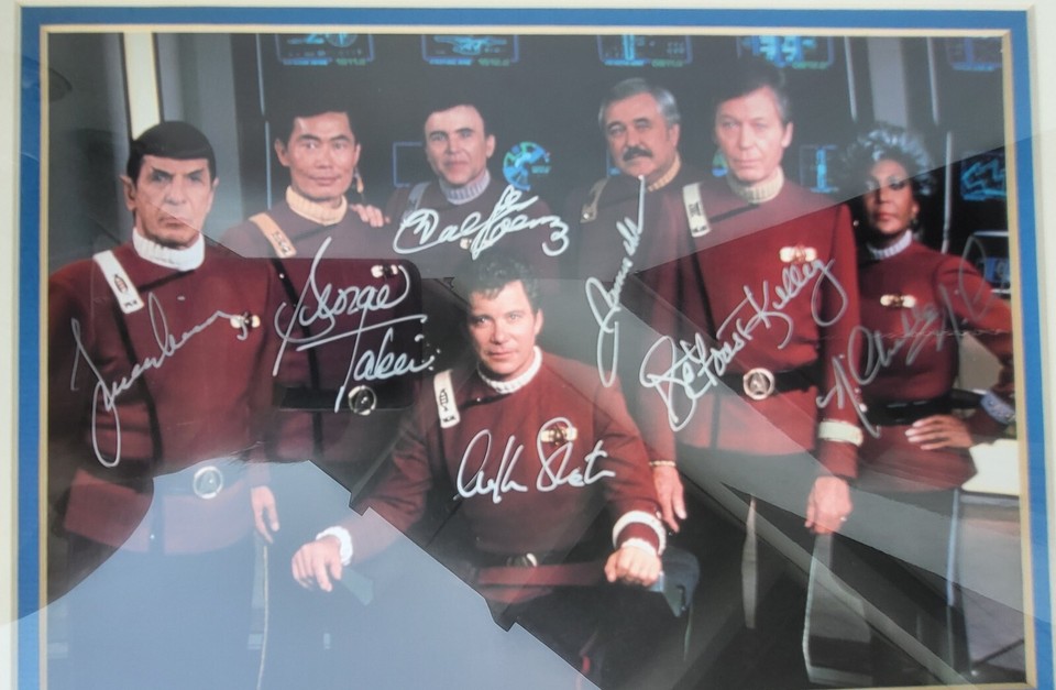 Framed Limited Edition Star Trek Original Cast (7) Signed Autograph ...