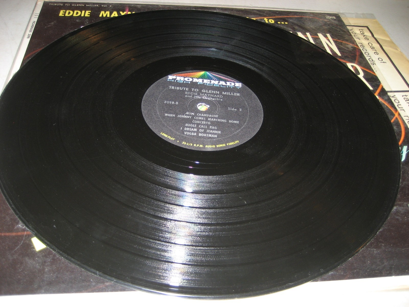 EDDIE MAYNARD PLAYS TRIBUTE TO GLENN MILLER VOL 2 LP VG+ Promenade 2098 ...