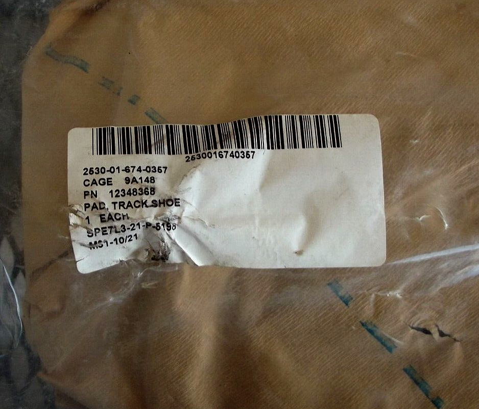M1A2 ABRAMS TANK track shoe 5705481, 2530-01-295-3112 1-6 | eBay
