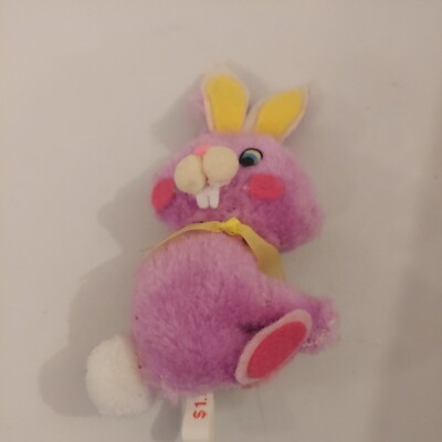 Vintage Purple Bunny Rabbit Pencil Hugger Clip On Grabber Taiwan | eBay