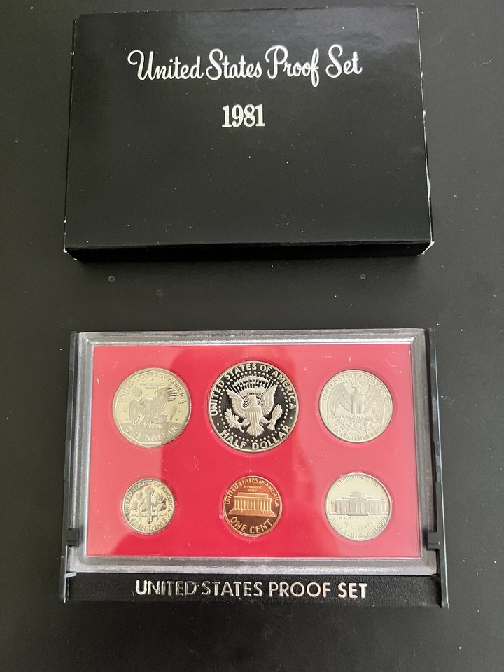 1981 US Mint Proof Set 6 Coin Set OGP Original Government Packaging | eBay