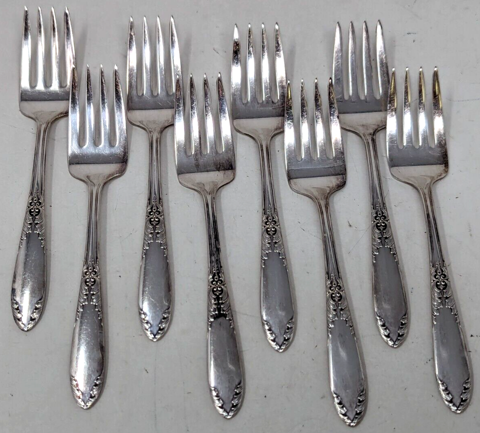 Vintage National Silver Co KES Silverplate King Edward 56 pc Flatware ...