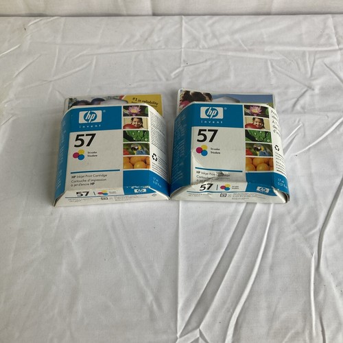 2 SEALED GENUINE HP 57 TRI COLOR INK CARTRIDGE 725184712333| eBay