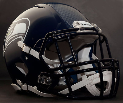***CUSTOM*** SEATTLE SEAHAWKS NFL Riddell Speed AUTHENTIC Football ...