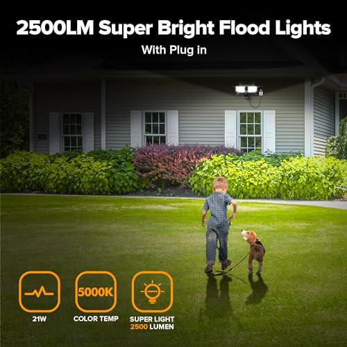 21W Plug in Motion Sensor Light Outdoor, Flood Lights Outdoor Motion | eBay