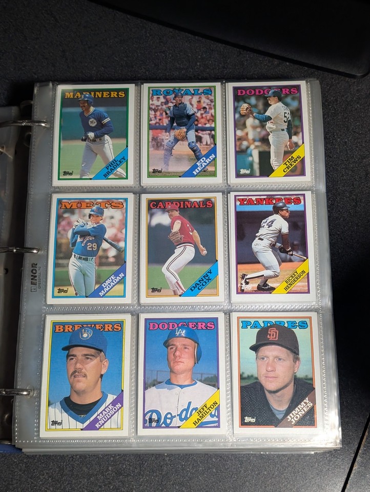 Topps MLB Baseball Cards 1988 1989 1990 1991 Complete Set In Binders | eBay
