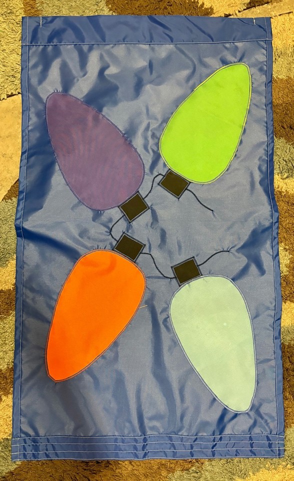 Christmas Light Bulbs Holiday Welcome Festive Handmade Large Decorative ...