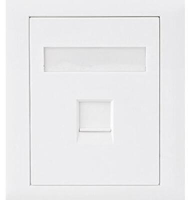 Astrotek CAT6 RJ45 Network Wall Face Plate Outlets 86x86mm 1 Port ...