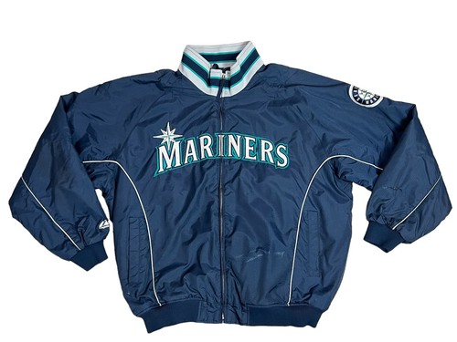Seattle Mariners Majestic Jacket Men’s 2XL XXL Vintage 90’s MLB Puffer ...