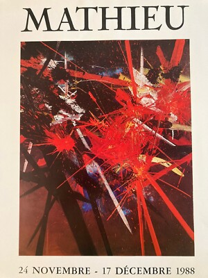 Poster Dedication Painting Abstraction Lyrique Georges Mathieu Gallery ...