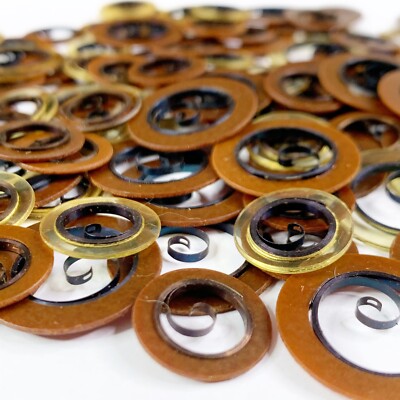 100 Mainsprings Watch Parts Steampunk Watchmakers Lot Wrist Springs ...