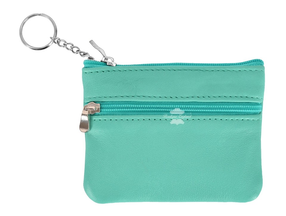 New Key Pouch Genuine Leather Small Coin Card Key Ring Wallet Pouch ...
