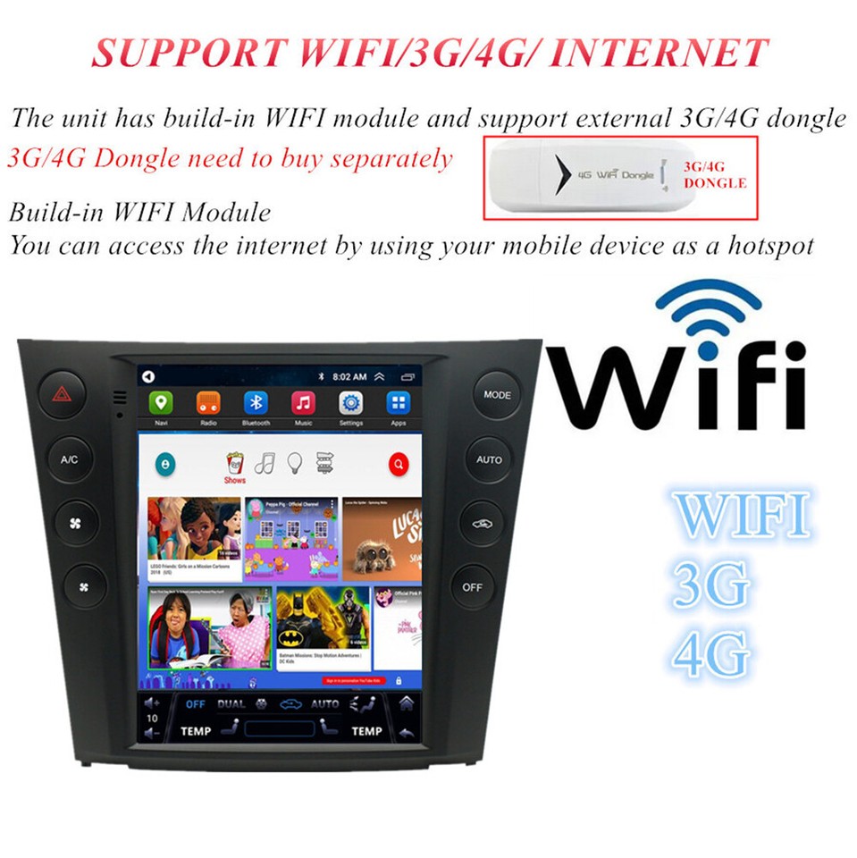 9.7" Stereo Radio FM 4+32G For 05-11 Lexus GS300 GS350 GS430 GS450 ...