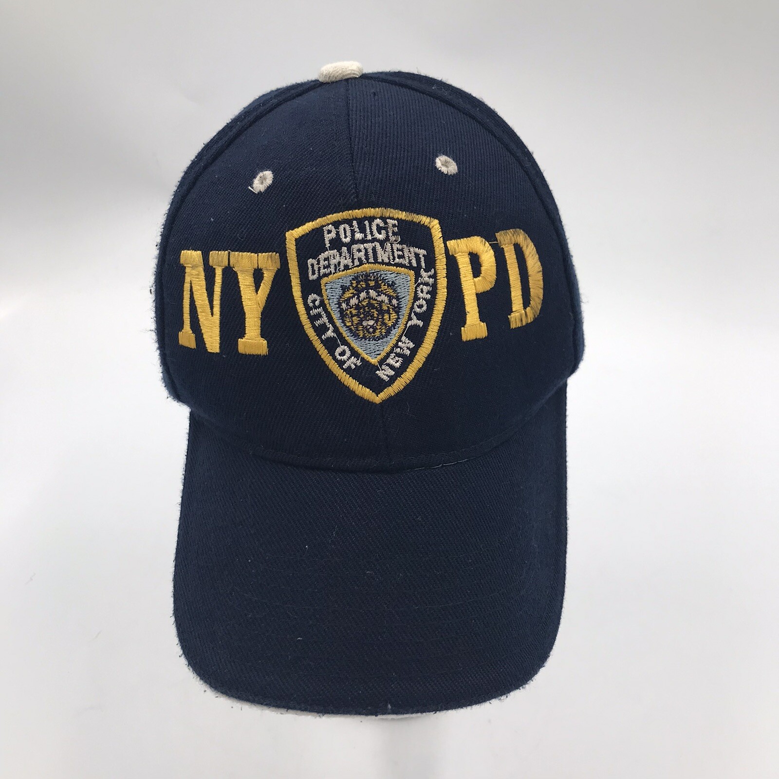 Vintage NYPD Baseball Hat Style Cap - Blue Wool Strap… - Gem