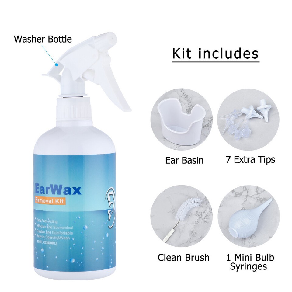 Ear Wax Removal Tool Ear Cleaning Kit Safe Ear Irrigation Kit Ear Flush ...