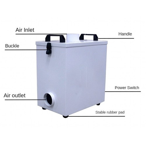 120W Pure Air Fume Extractor Industrial Smoke Engraving Machine Smoke ...