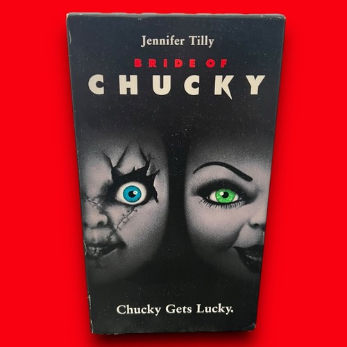 Bride of Chucky VHS Tape Horror Movie Vintage 1998 Jennifer Tilly Doll ...