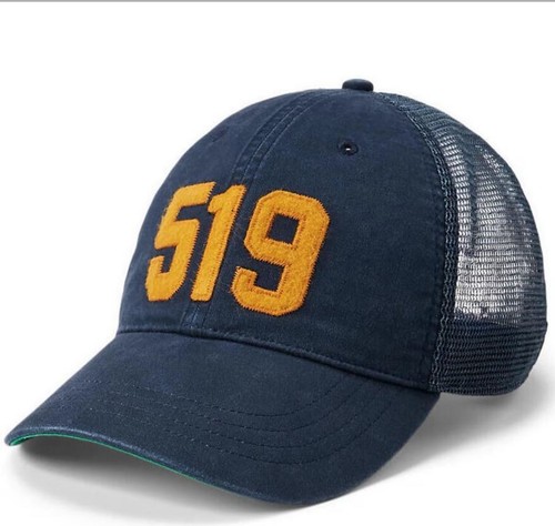 POLO RALPH LAUREN Pwing Twill Felt Patch 519 Trucker Hat Cap | eBay