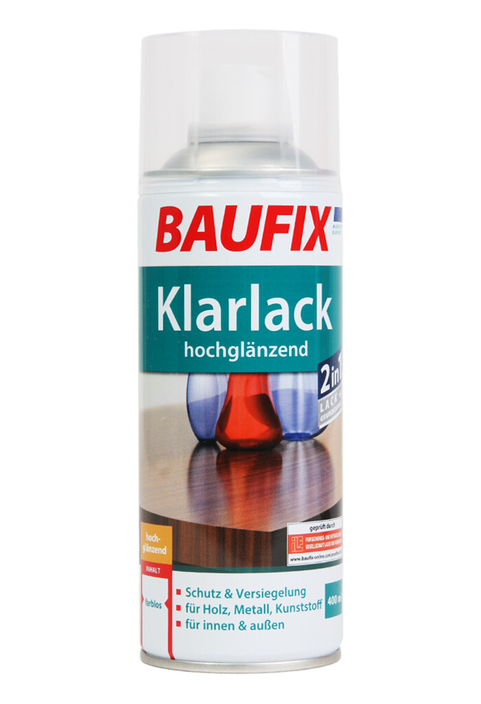 Baufix Lack-Spray Schwarz 400ml Sprüh-Dose Spray-Dose Sprüh-Lack Farb ...