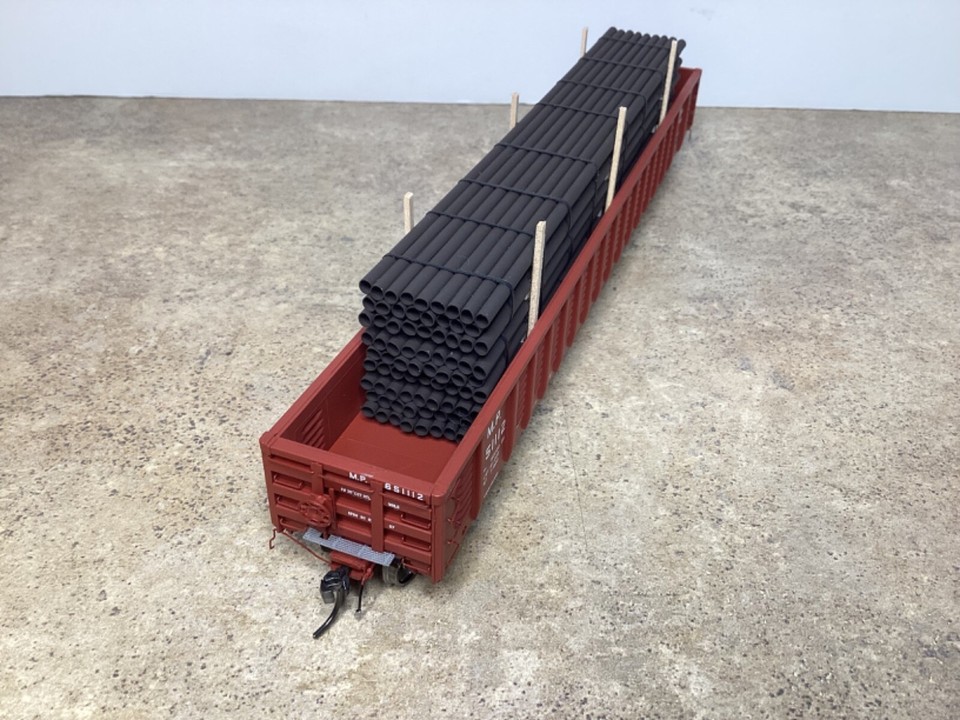 Gondola pipe load. Load only. BNSF UP CSX NS KCS CP CN. HO | eBay