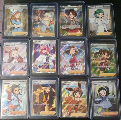 12 Card Trainers Aroma Lady Poke Kid Gloria Shauna Klara Cute Lady ...