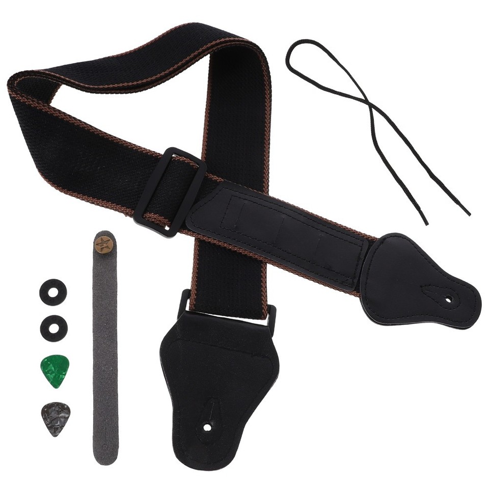 1Set Wear-resistant Guitar Strap Adjustable Guitar Belt Accessories ...