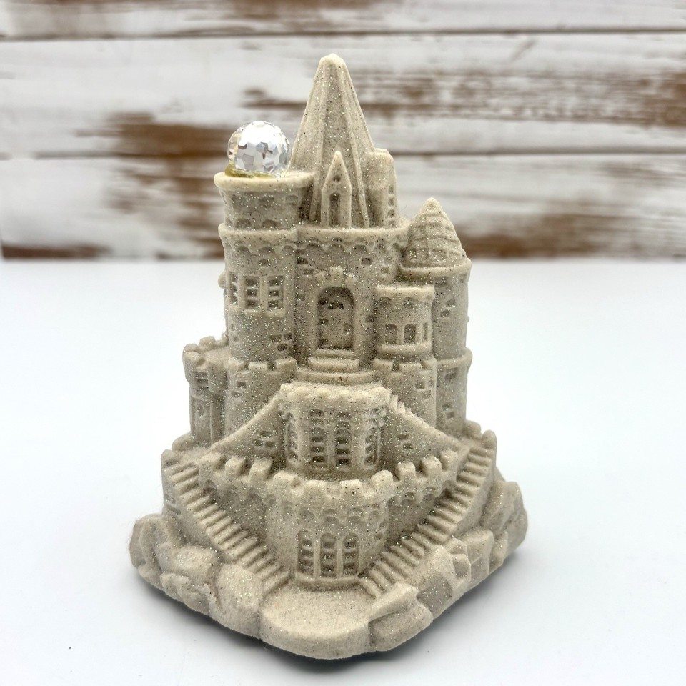 Vintage 1990 Mr Sandman Real Sand Castle Sculpture With Crystal Made in ...