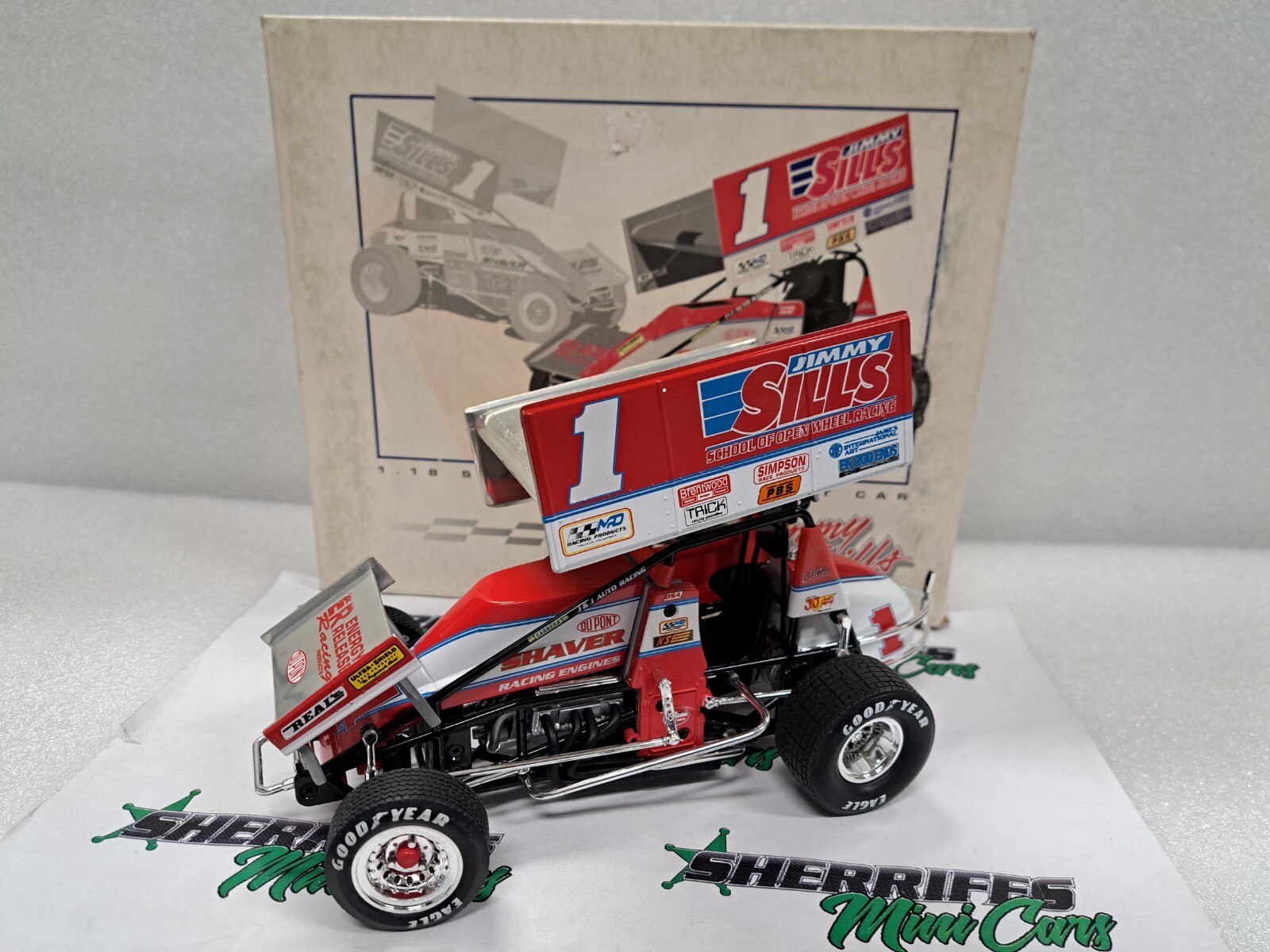 1/18 Jimmy Sills #1 School Of Open Wheel Racing Sprint Car | eBay