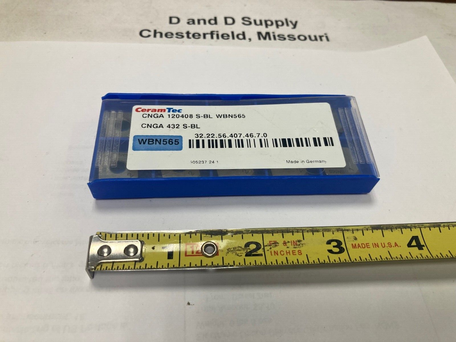 Pack of 10, CeramTec CNGA 120408 S-BL, CNGA 432 S-BL, PcBN Inserts ...