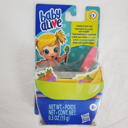 Hasbro Baby Alive Powdered Doll Food Refills 5 Packets and Spoon New ...