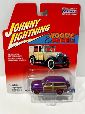 '50 MERCURY WOODY WAGON Johnny Lightning WOODYS & PANELS WHITE INTERIOR ...