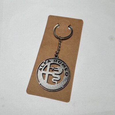 Alfa Romeo carbon fiber key chain is suitable for all Alfa Romeo models ...