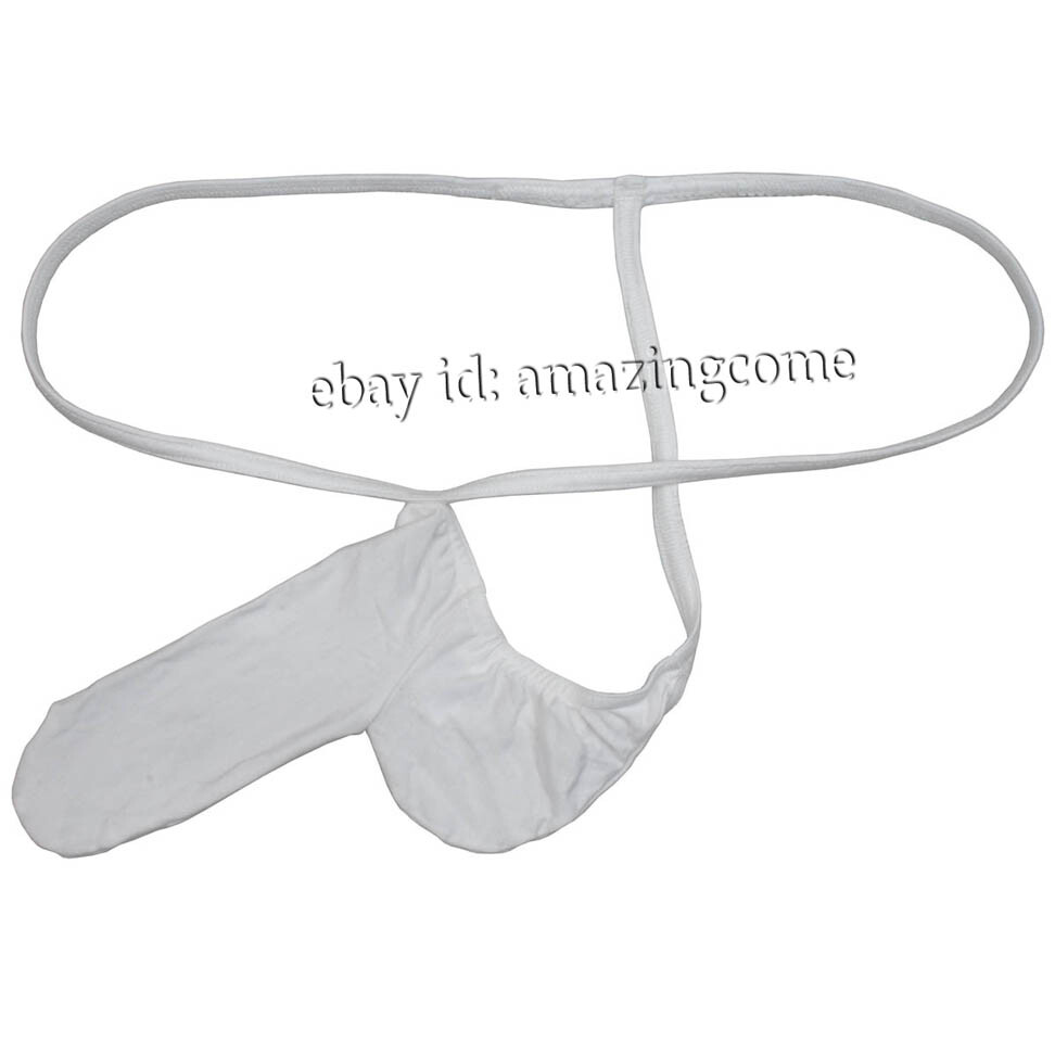 New Men Modal String Thong Profile Modelling Underwear Long Bulge Pouch ...